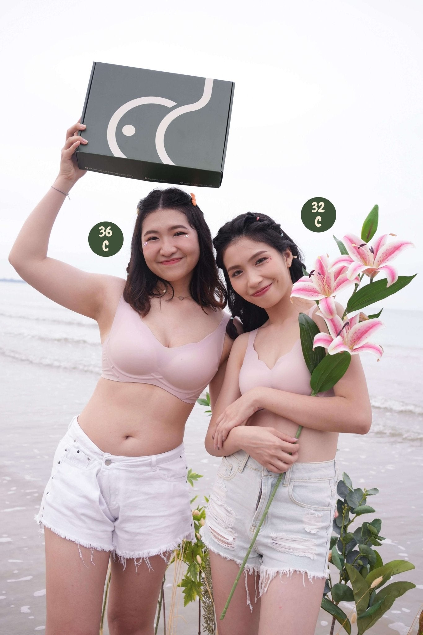 [star Product] Wavy Support Antigravity Seamless Bra In Chalk Pink
